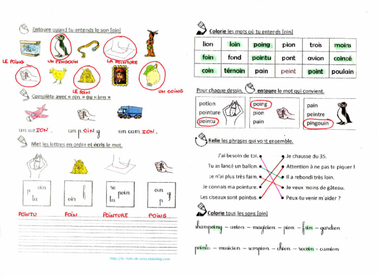 Exercices Son Oin | PDF
