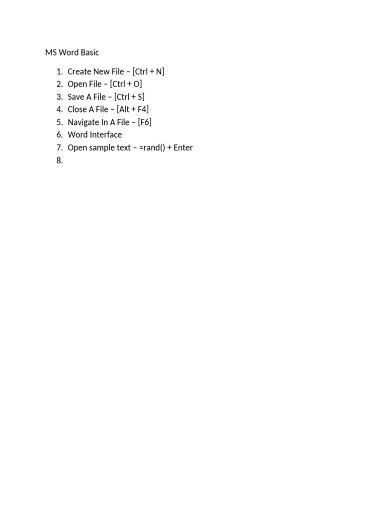 MS Word | PDF