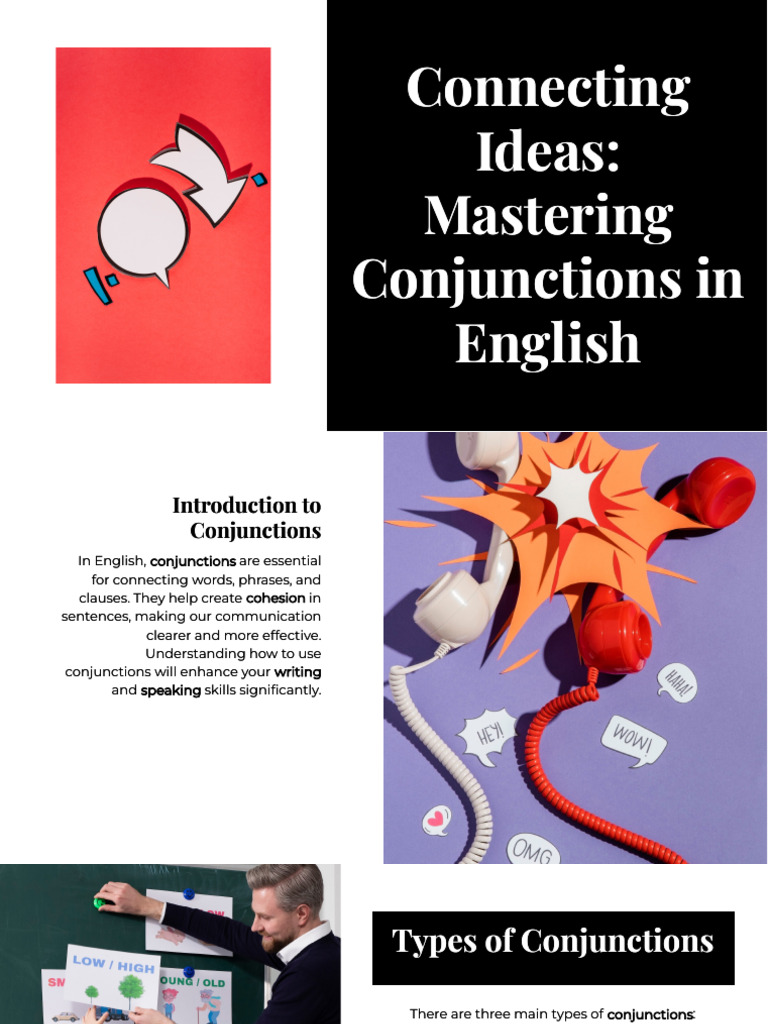 English Conjunctions Guide | PDF