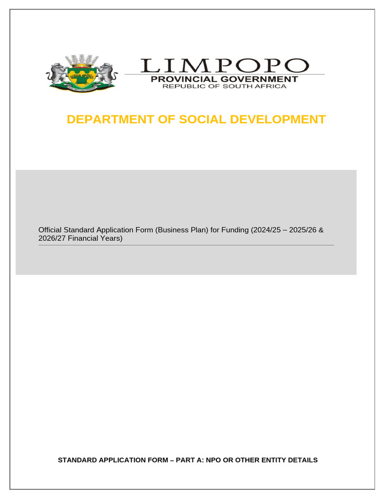 NPO Funding Application Form 2024-2027 | PDF | Financial Statement ...