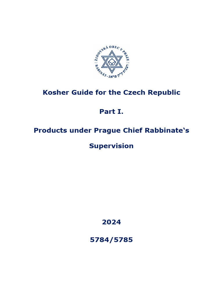 Kosher List 2024 (Products Under The Supervision of The Rabbinate - 0D ...