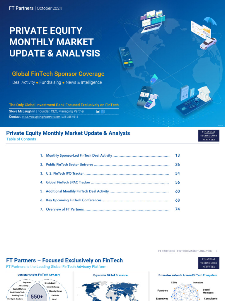 FT Partners Private Equity October 2024 | PDF | Mergers And ...