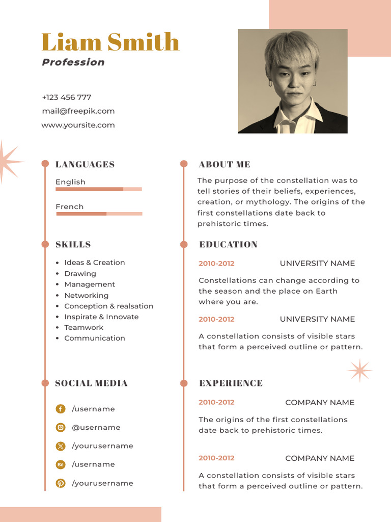 Formato de CV para Editar | PDF