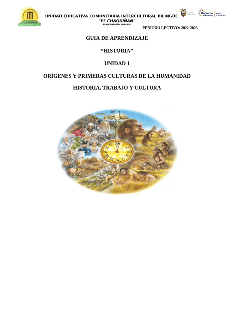 Guía de Historia y Cultura | PDF | Multilingüismo | Historiador