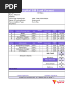 Final Hospital Bill Template | PDF