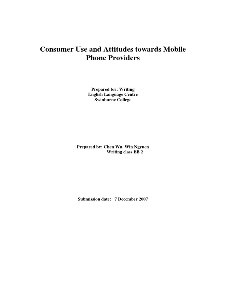 Sample Mpbile Phones | PDF | Mobile Phones | Survey Methodology