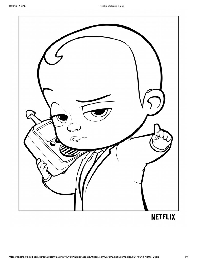 Netflix Coloring Page | PDF