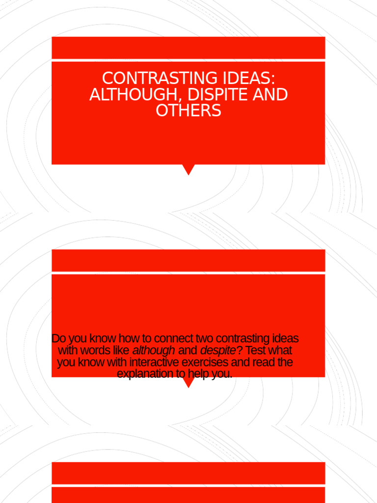 Contrasting Ideas | PDF | Language Arts & Discipline