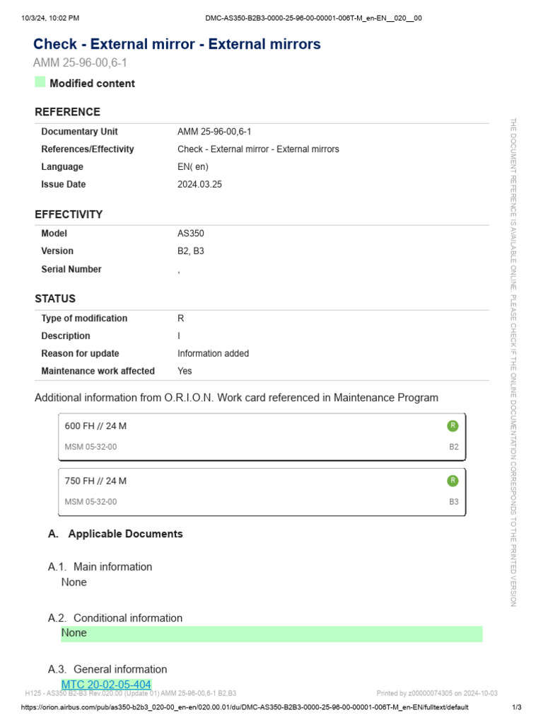 Check - External Mirror - External Mirrors: Modified Content Reference ...