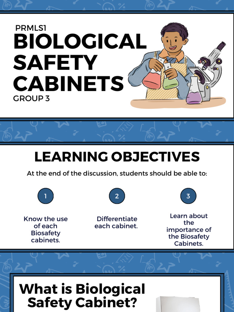 Science Laboratory Rules Educational Presentation in Blue and White ...