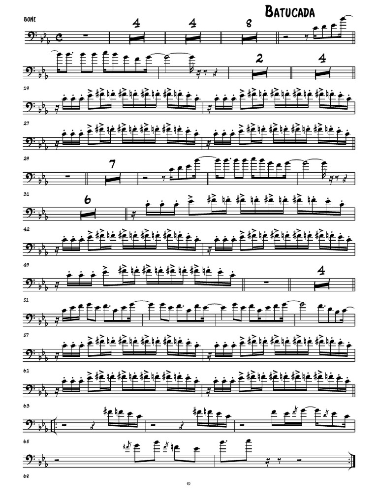 Batucada - Trombone Tenoro | PDF