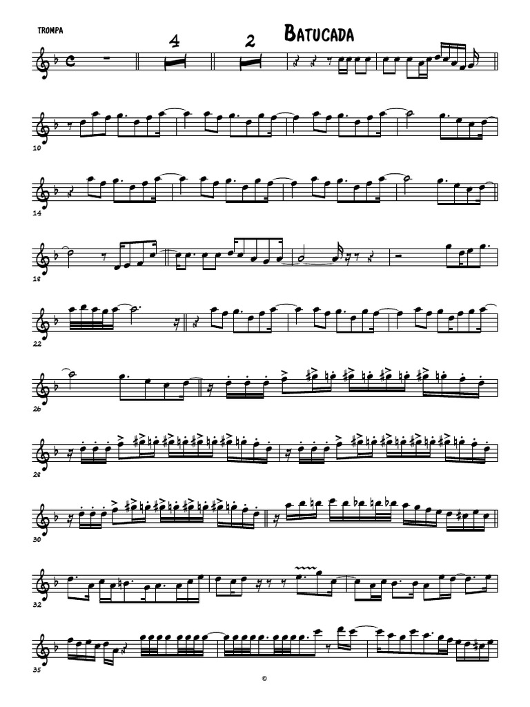 Batucada - Tromba in Sib | PDF