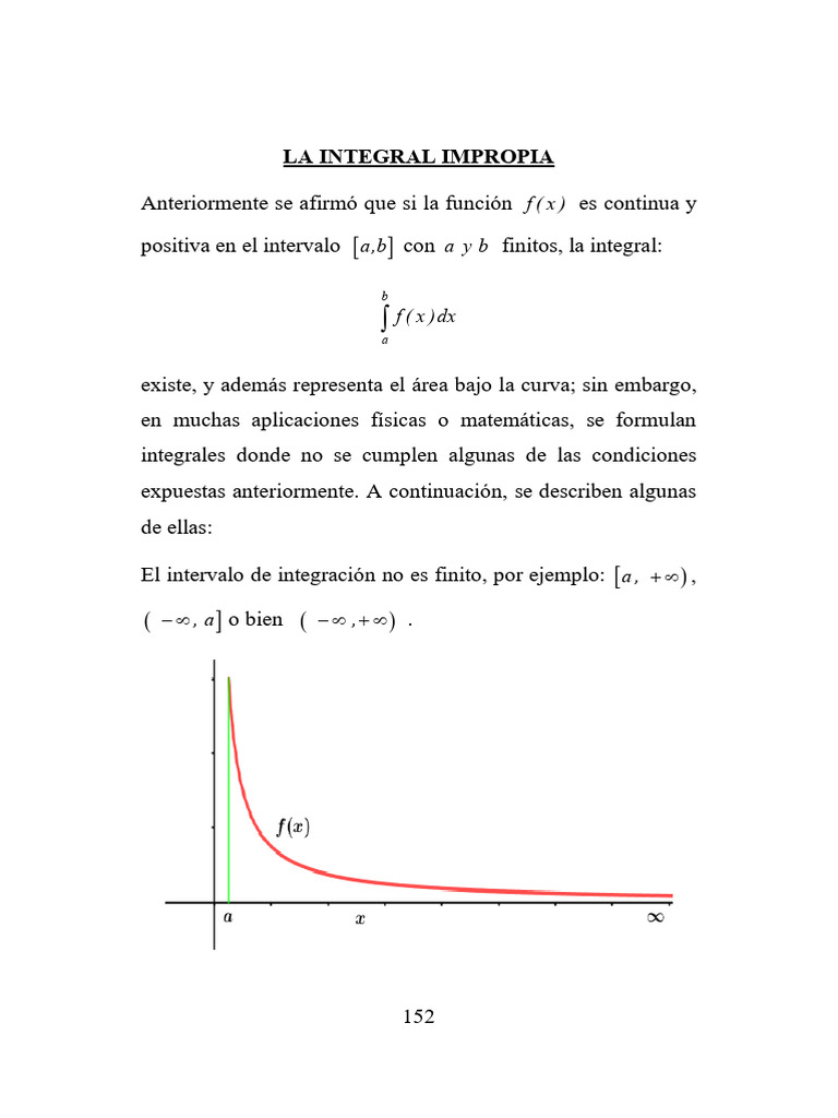 La Integral Impropia | PDF | Integral | Análisis matemático