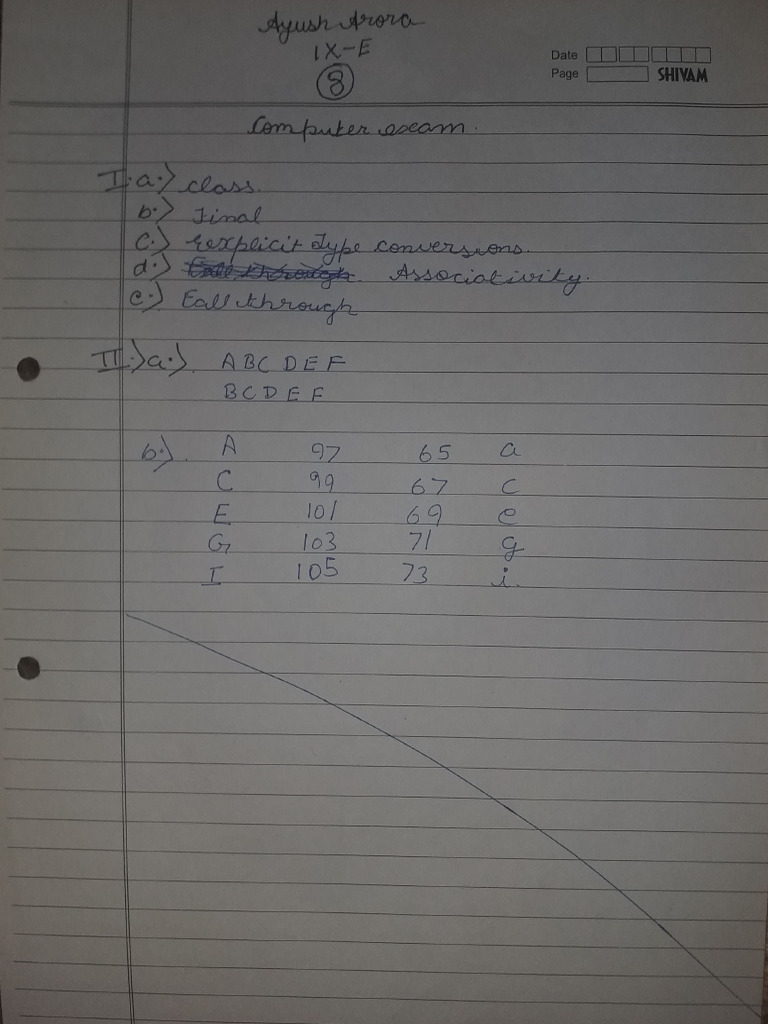 AYUSH ARORa Computer Exam | PDF