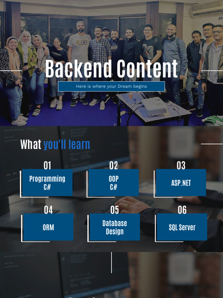Backend Content Outline | PDF | Sql | C Sharp (Programming Language)