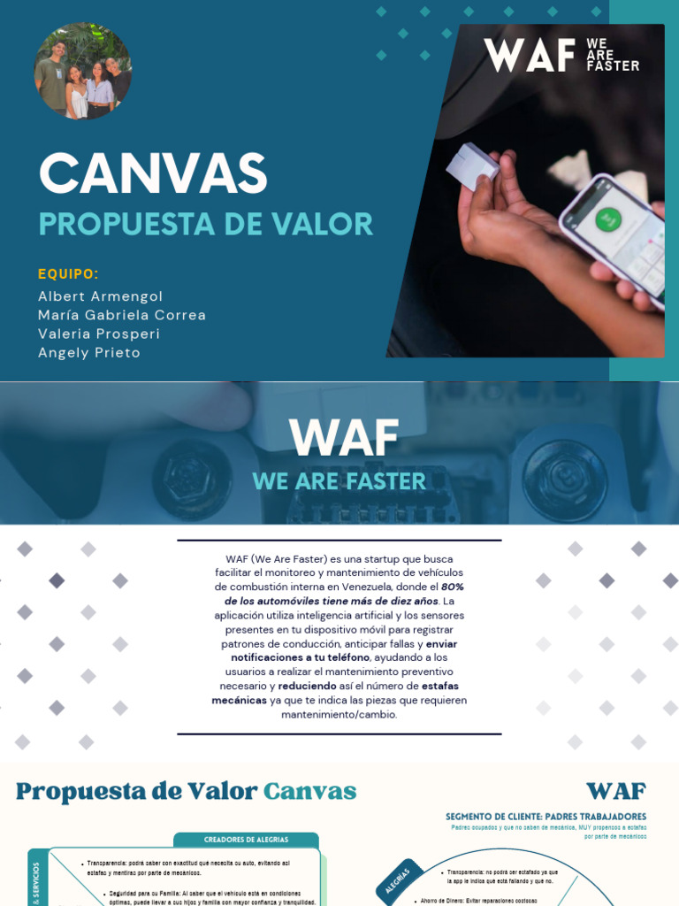 Propuesta de Valor de WAF | PDF | Aplicación movil