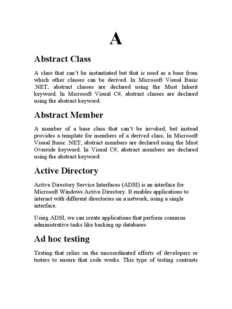 An Overview Of Key Concepts In Net Programming Pdf Component