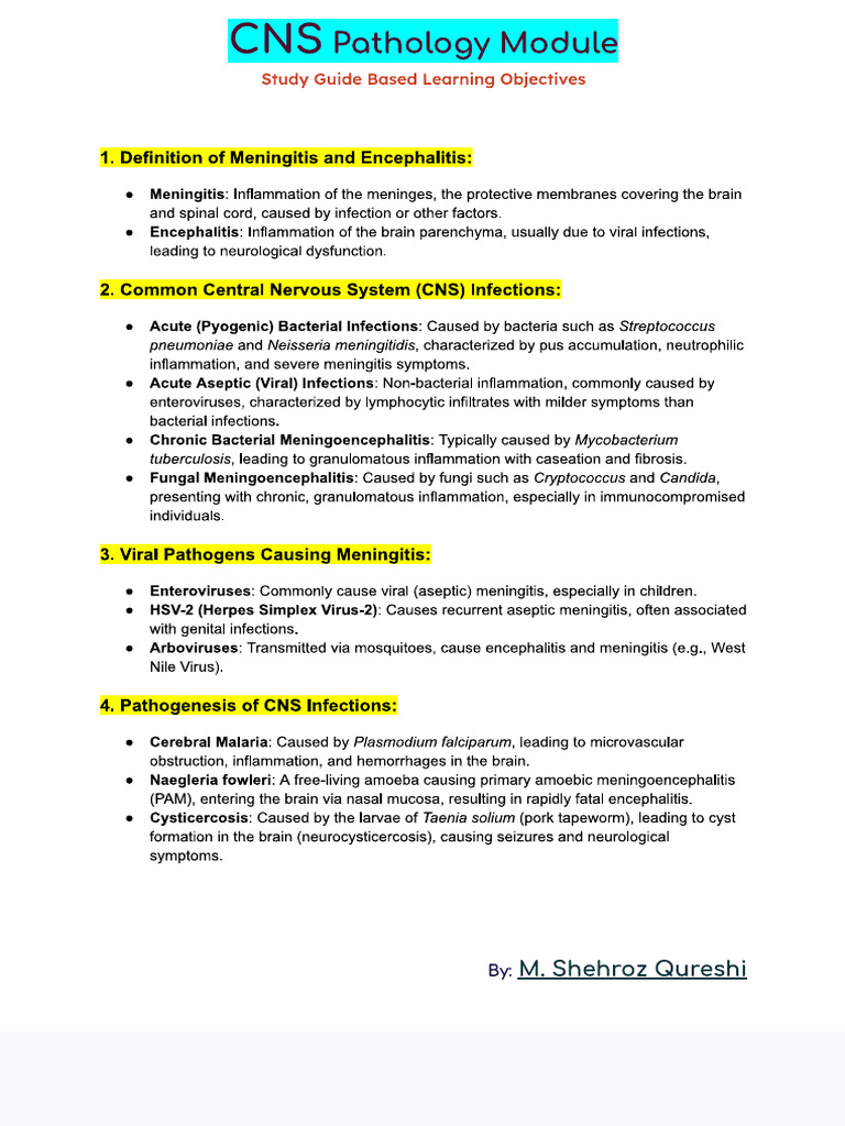 Pathology Modules - 4th Year | PDF