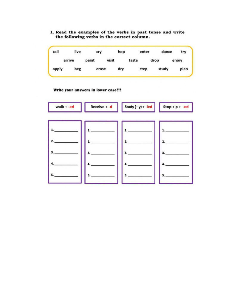 English Worksheet | PDF