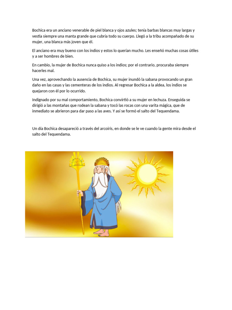 Bochica, El Maestro de Los Muiscas | PDF