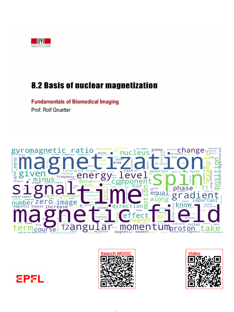 08 s 2 v en Fundamentals of Biomedical Imaging Magnetic Resonance ...