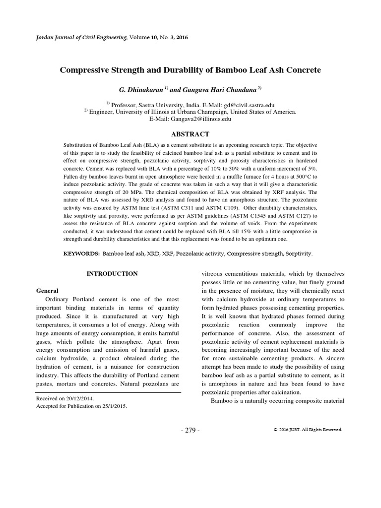 Compressive Strength and Durability of B | PDF | Concrete | Cement