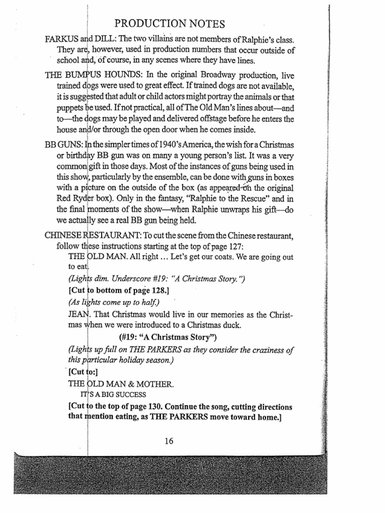 A Christmas Story Script | PDF