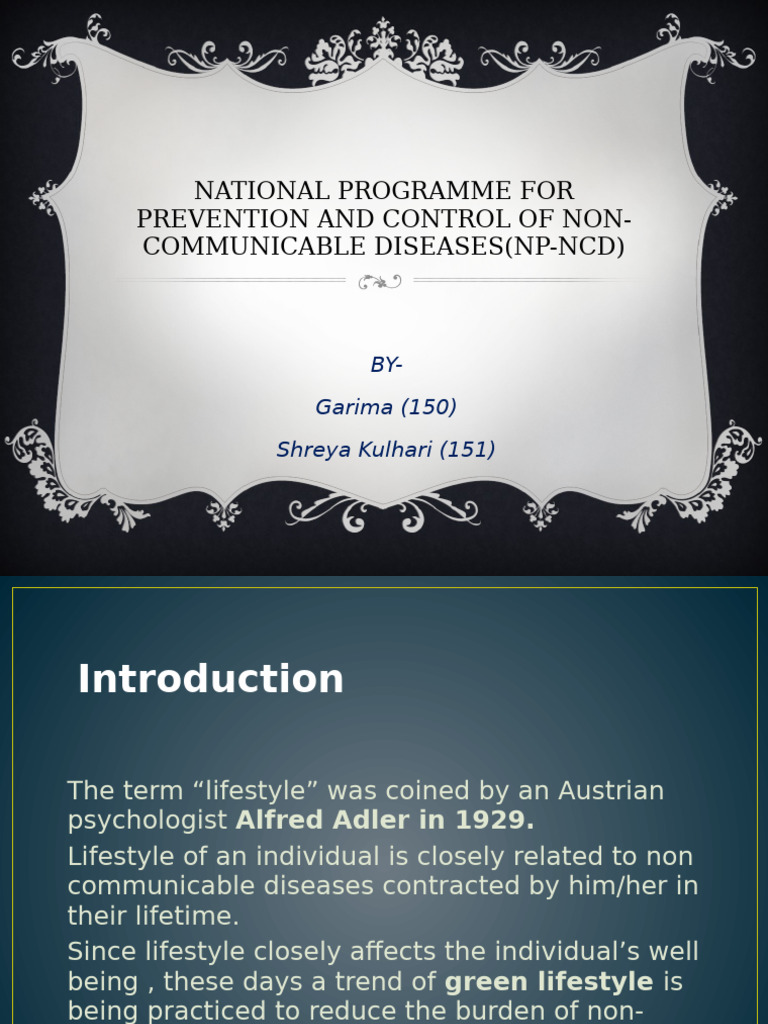 National Programme For Prevention and Control of Non-Communicable | PDF ...