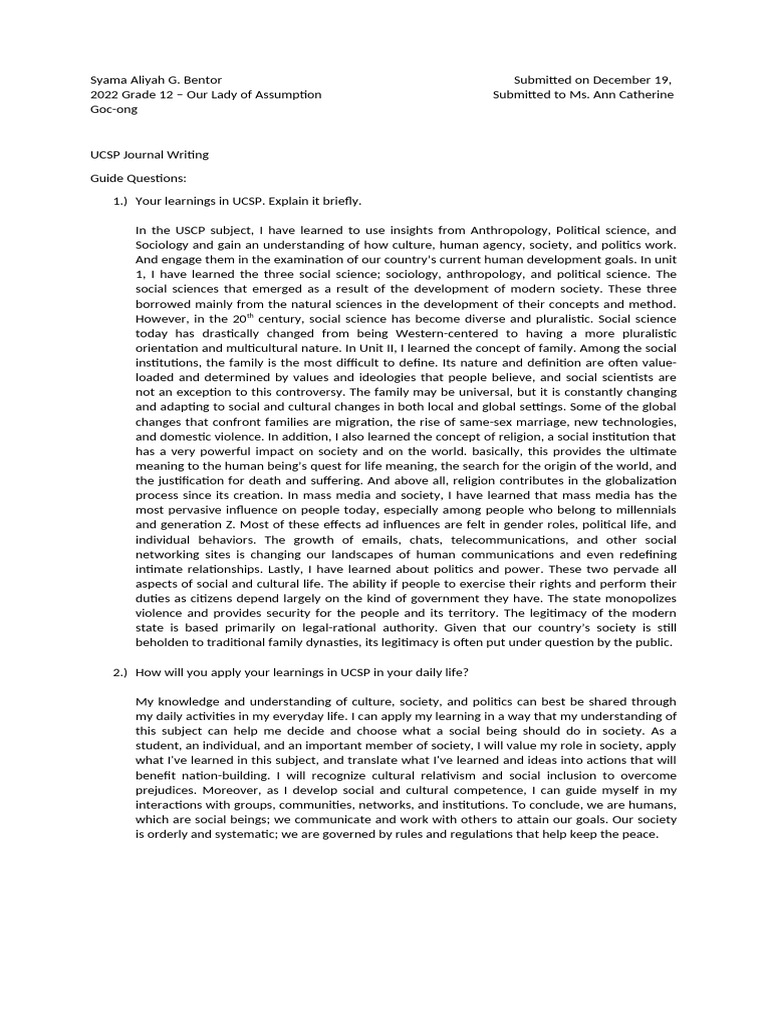 UCSPjournal.sym | PDF | Social Sciences | Science