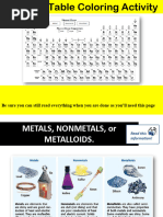 Color Your Own Periodic Table | PDF | Periodic Table | Chemical Elements