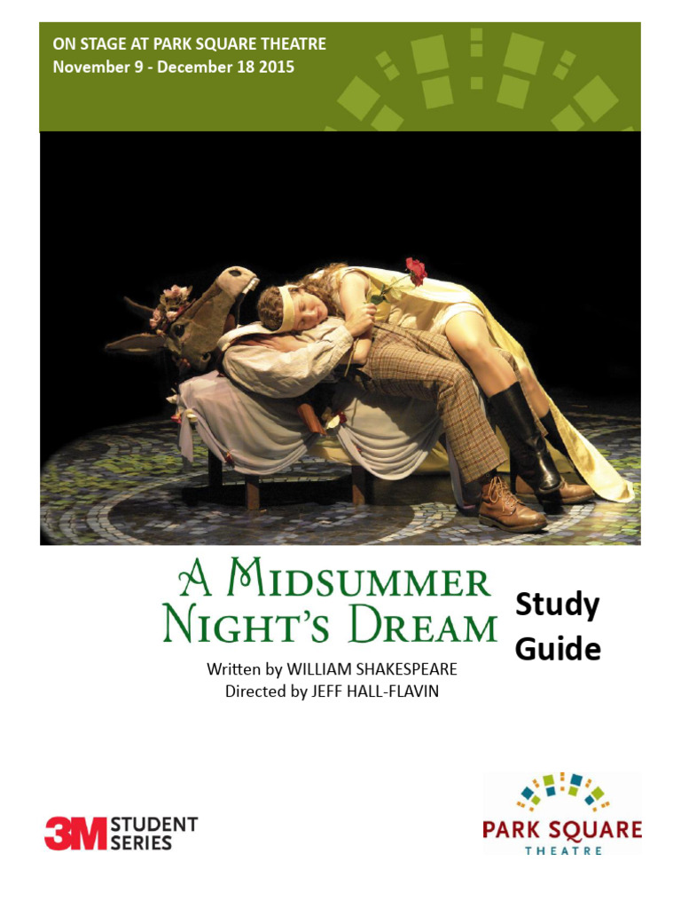 A Midsummer Night's Dream Study Guide | PDF | A Midsummer Night's Dream ...