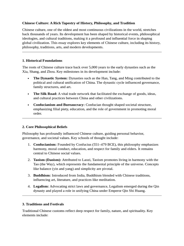 Chinese Culture | PDF | Chinese Culture | Confucianism