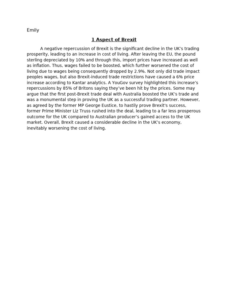 1 Aspect of Brexit | PDF