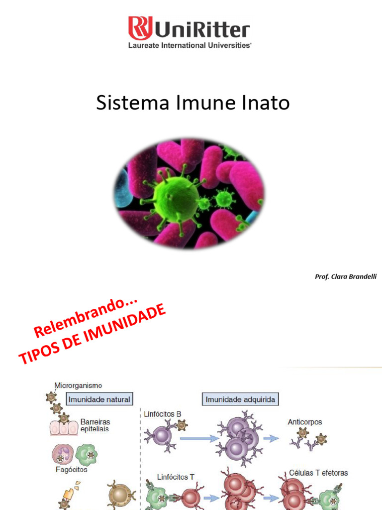 Aula - Imunidade Inata | PDF | Sistema imunológico | Célula T