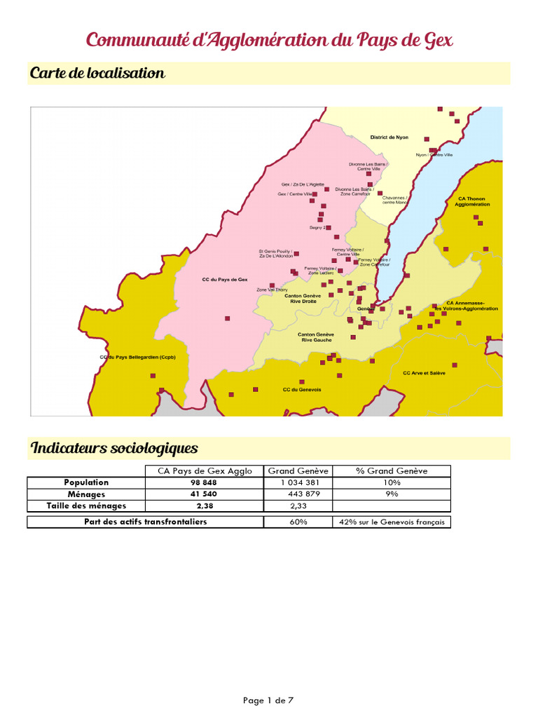 Consommation dans le Pays de Gex | PDF | Genève