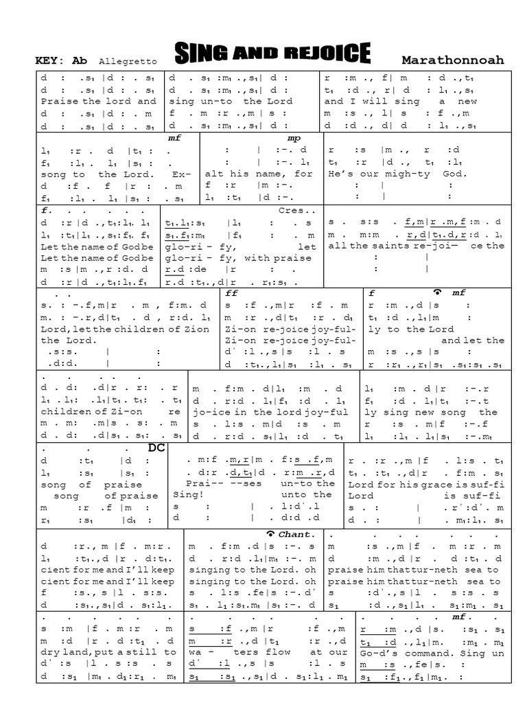 Sing and Rejoice (Autosaved) P | PDF | Foreign Language Studies | Art