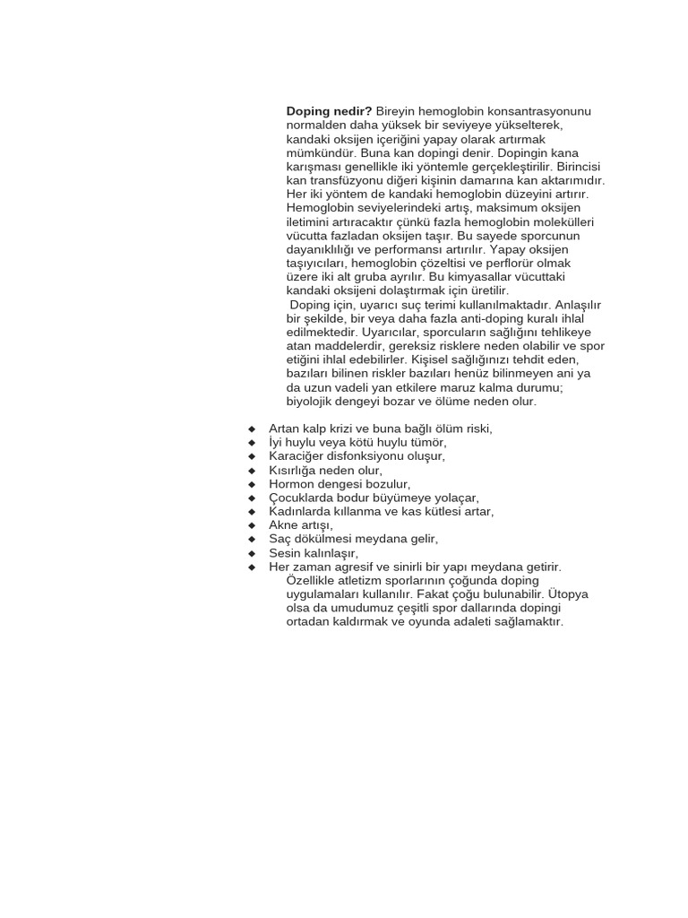 Doping Nedir | PDF