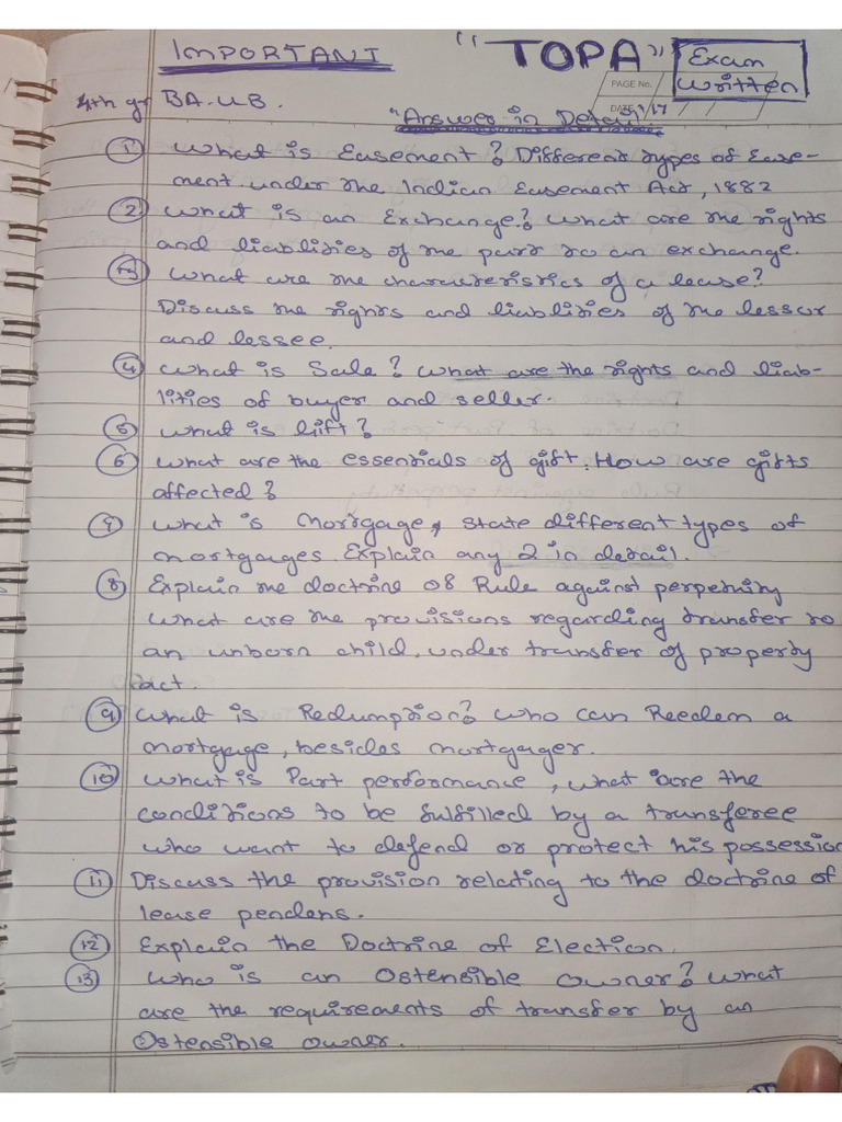 TOPA Important | PDF