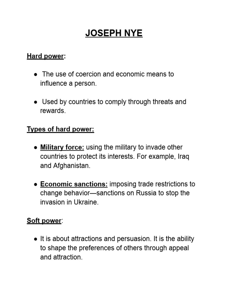 Joseph Nye Walter Mignolo | PDF | Soft Power | Power (Social And Political)