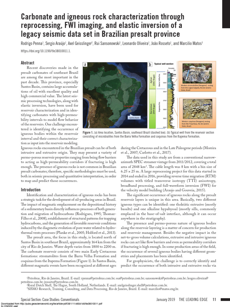 Carbonate and Igneous Rock Characterization Through | PDF | Igneous Rock | Petroleum Reservoir
