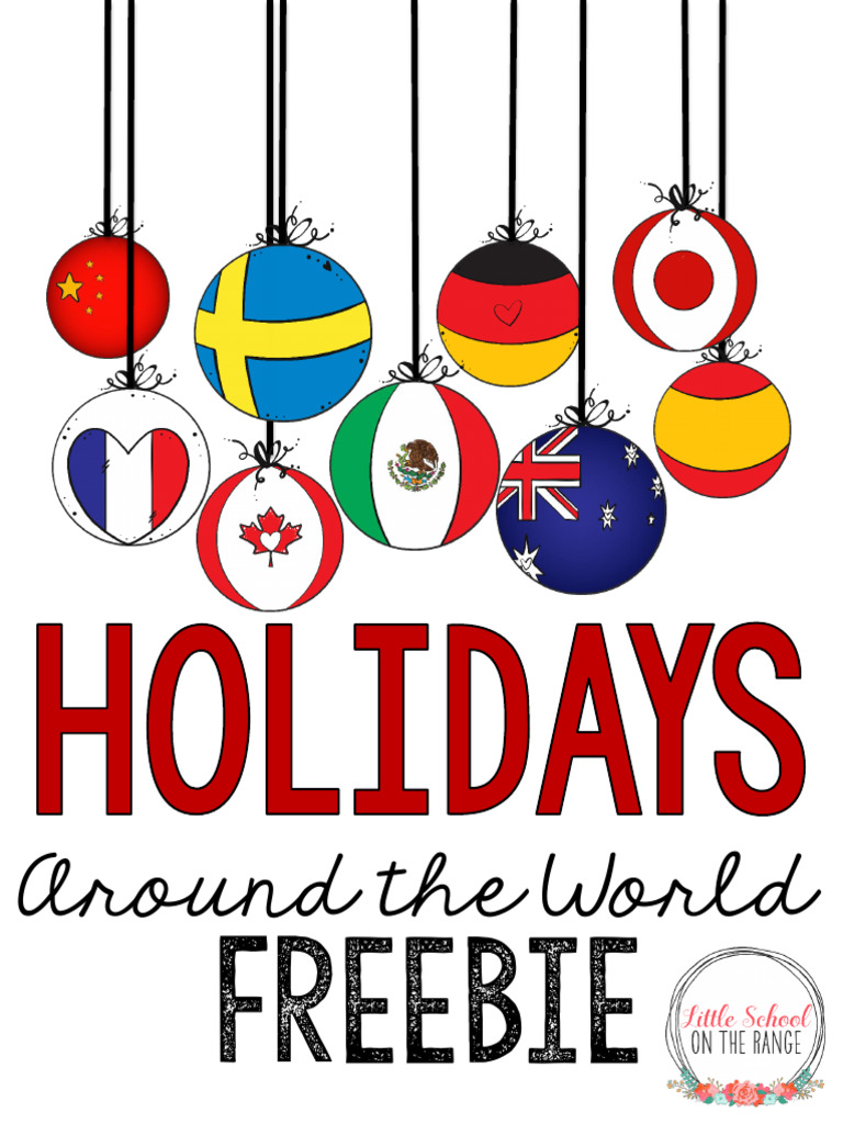 Freebie: Around The World | PDF | Christmas | Santa Claus