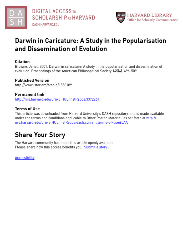 Darwin's Evolution in Caricature | PDF | Charles Darwin | On The Origin ...