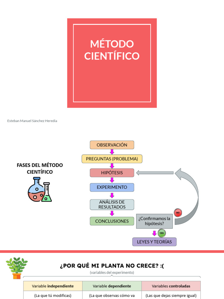 Fases del Método Científico Explicadas | PDF | Experimentar | Color