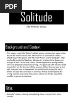 Solitude Poem Notes | PDF | Happiness