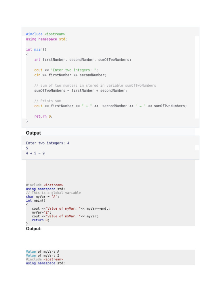 c++ | PDF | Namespace | Programming Paradigms c++ | PDF | Namespace | Programming Paradigms