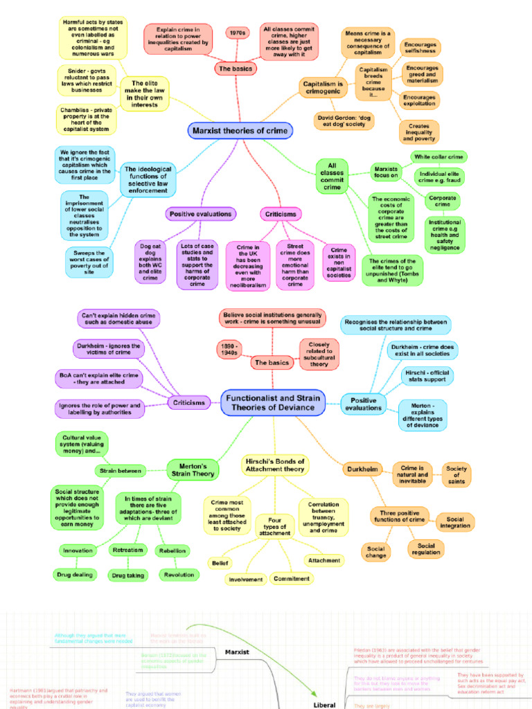 Theory Mind Maps For Crime and Deviance | PDF