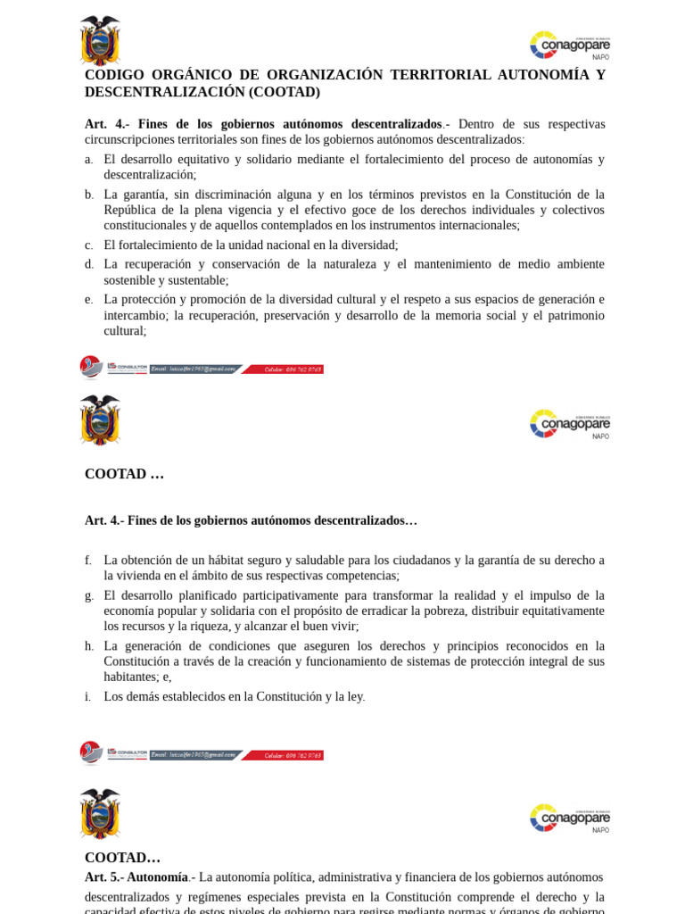 Cootad | PDF | Gobierno | Gobernancia
