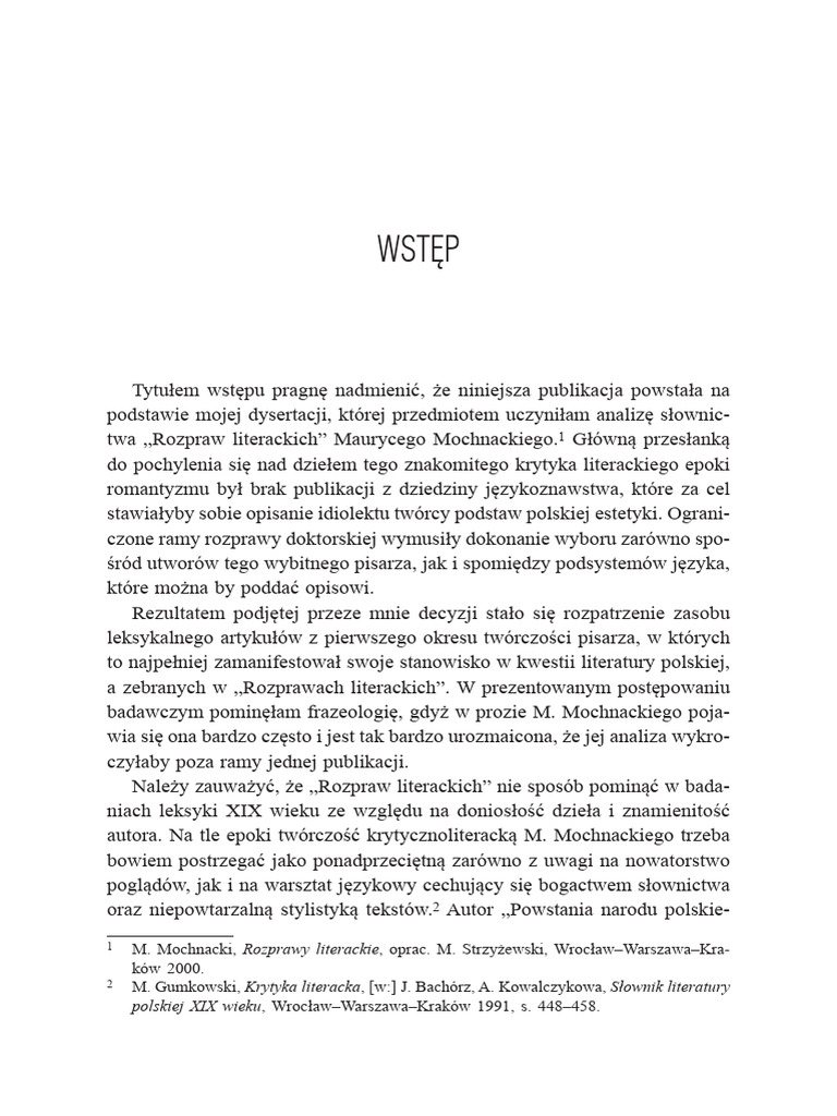 Slownictwo Rozpraw WSTEP | PDF