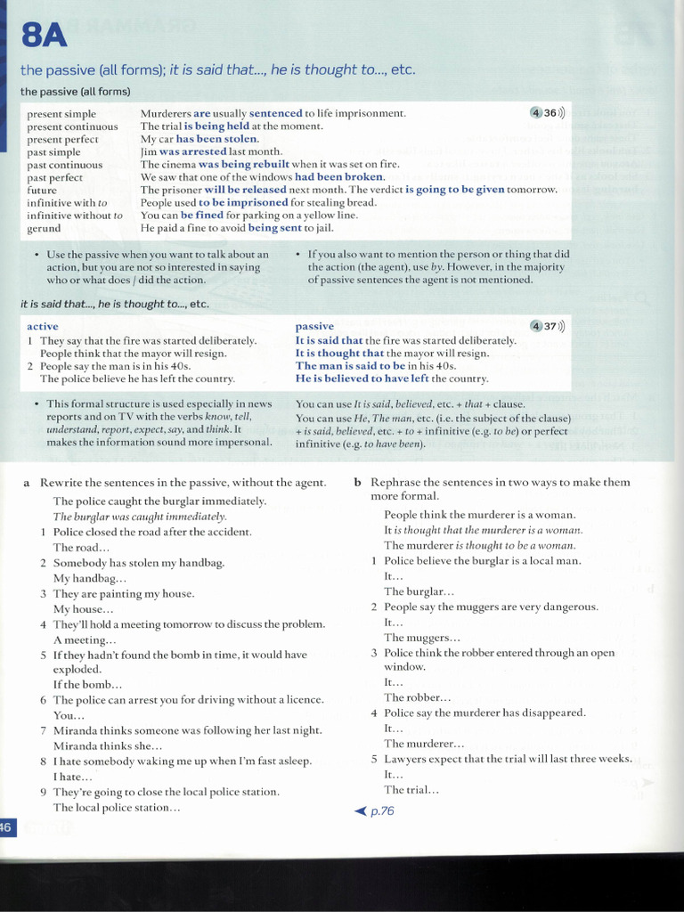 Unit 8a Grammar Bank P 146 Pdf