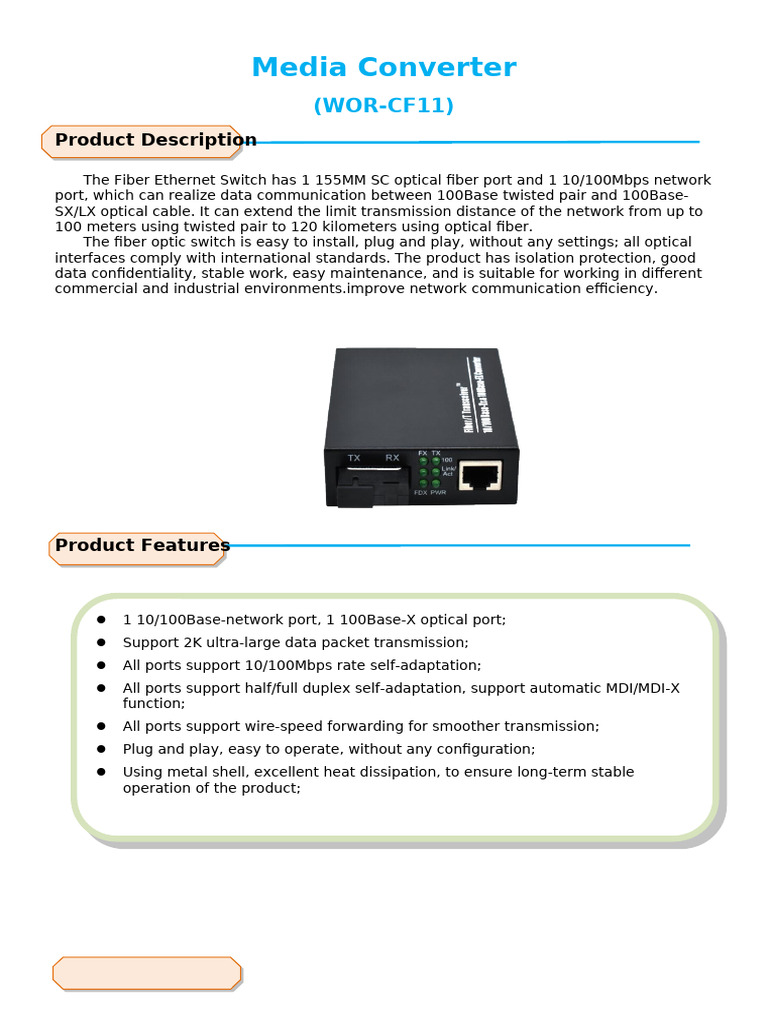 Industrial Fiber Ethernet Switch | PDF | Ethernet | Computer Network